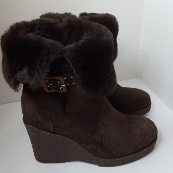 Emu | Shoes | Emu Naturally Australian Sheepskin Wedge Boot | Poshmark